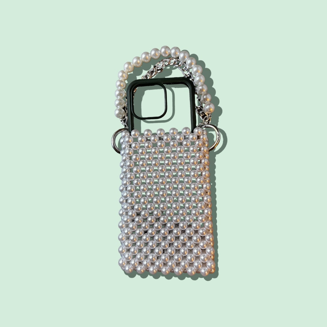 Beaded Phone Bag, Small Beaded Crossbody, Summer Phone Clutch, Gift ...