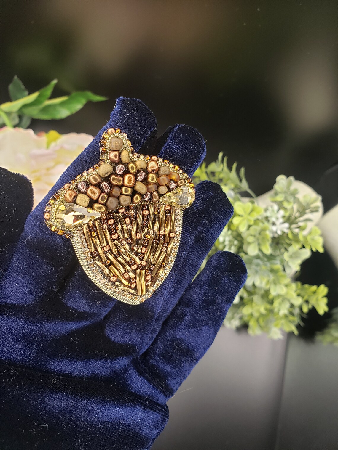 Shiny Acorn Handcrafted Brooch Acorn Pin Bronze Accessory - Etsy