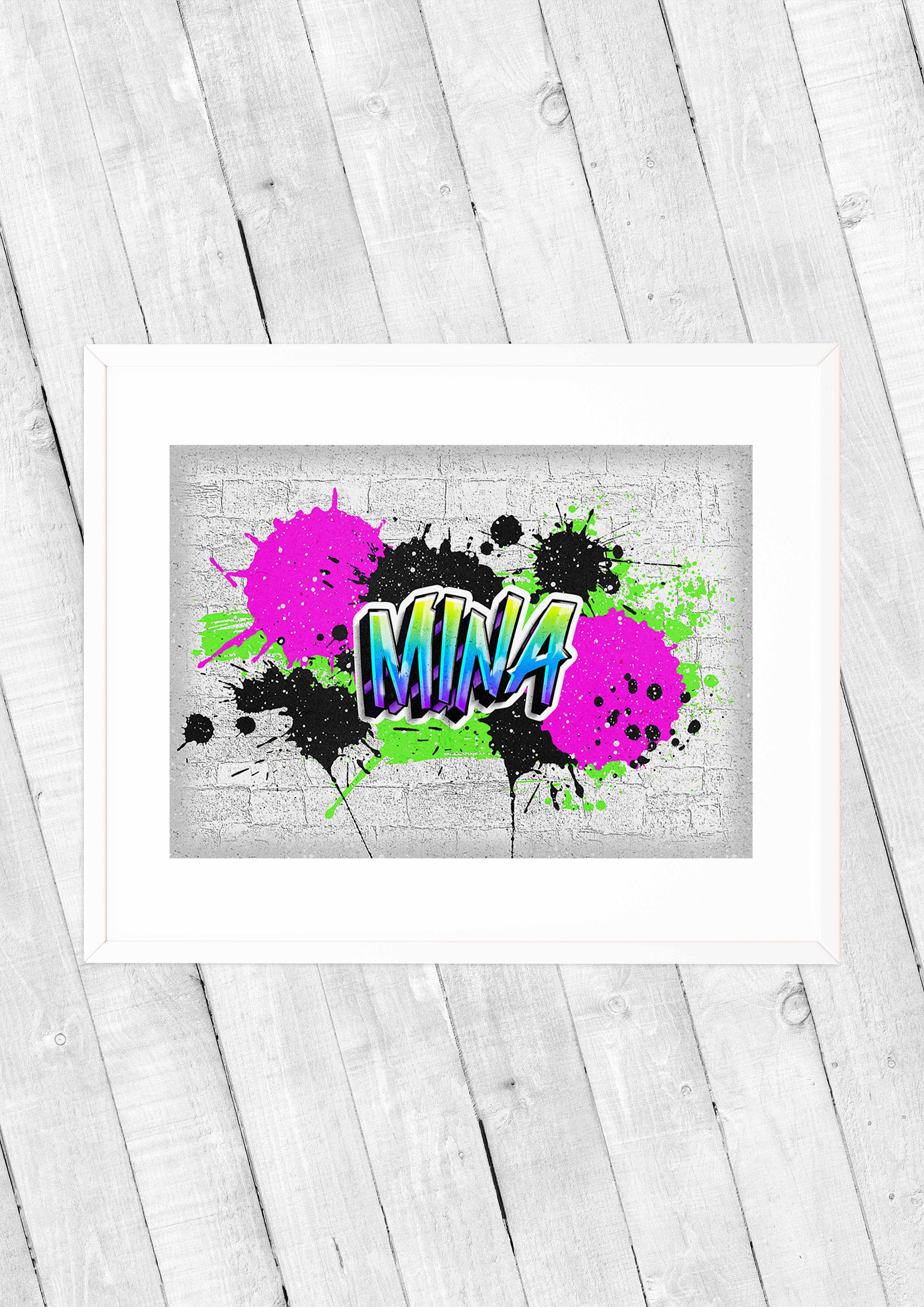 JPG/PNG Custom Graffiti Name Logo Print Art A3 Digital File - Etsy