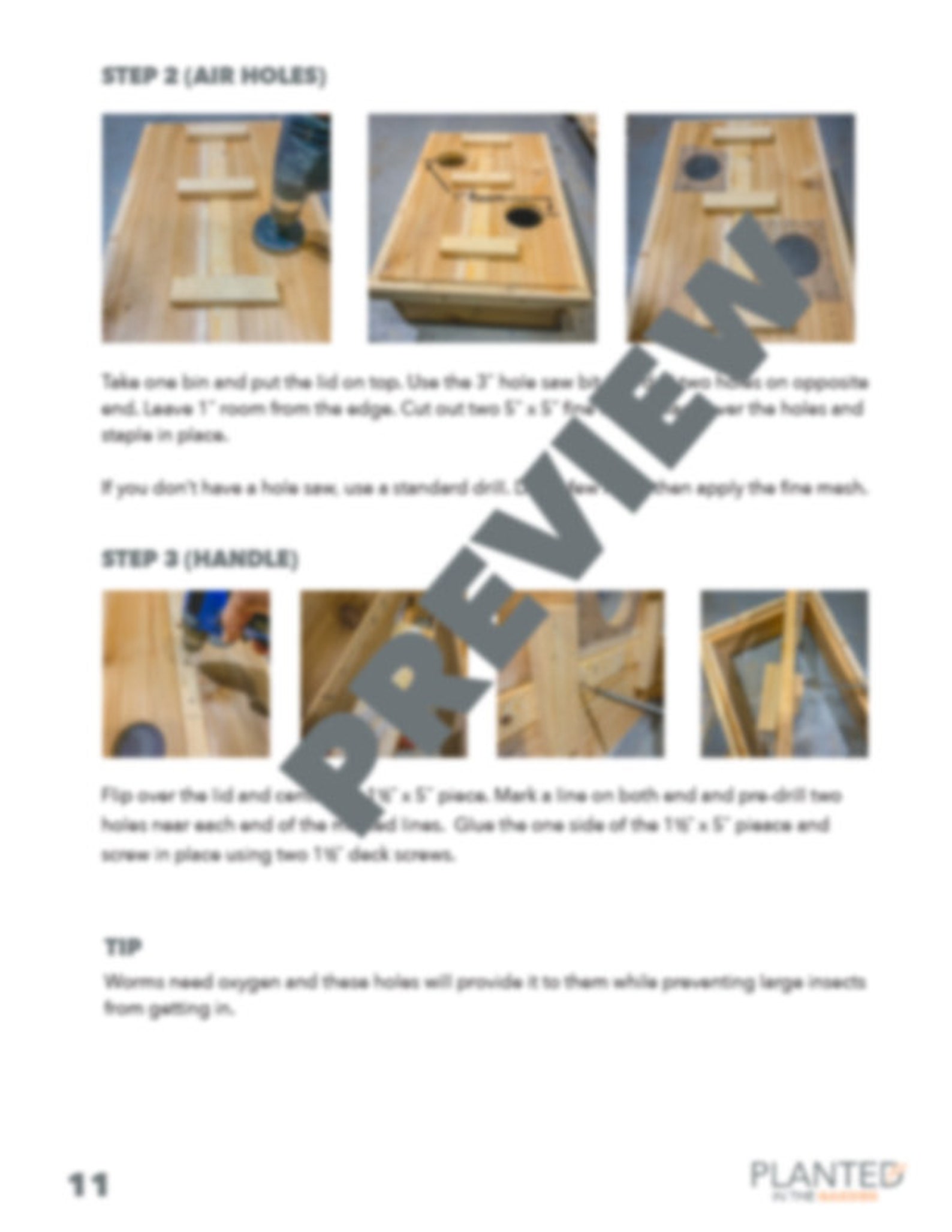 Digital Plan for a DIY 3 Tier Worm Composting Bin - Etsy