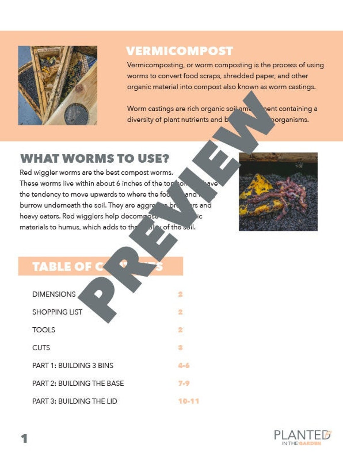 DIY 3 Tier Worm Composting Bin Plan - Etsy
