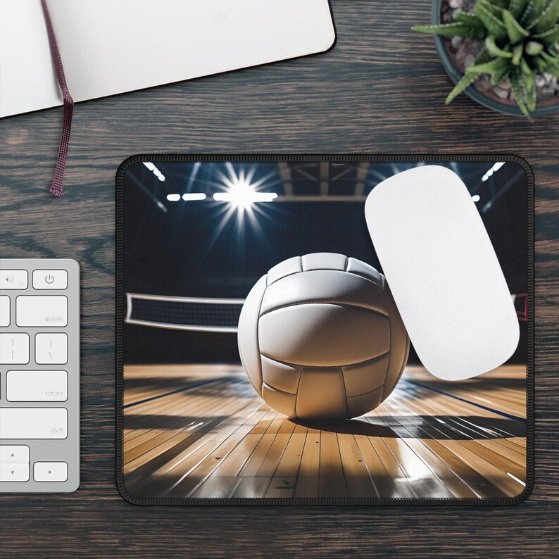 Volleyball Gaming Mouse Pad, Sports Desk Accessory, Gamer Gift, Home ...