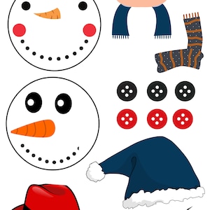 Printable "build a Snowman" Worksheet, Dress up Game and Educational ...
