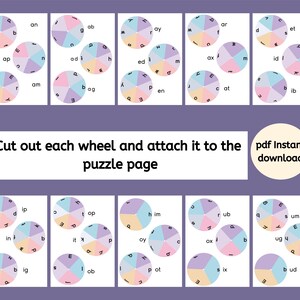 Spin & Spell CVC Word Family Wheels – Interactive Phonics Tool for Kids ...