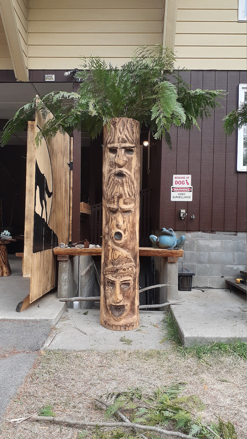 Tree Spirit Totem Pole - Etsy