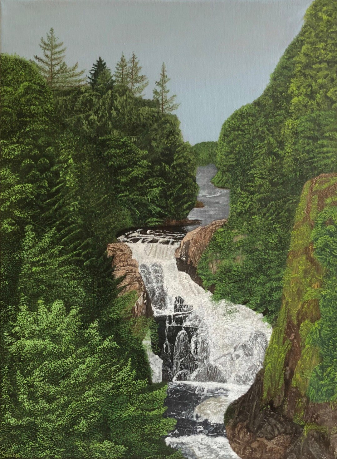 Canadian Waters - Original Oil Painting on Canvas - 50cm X 40cm ...