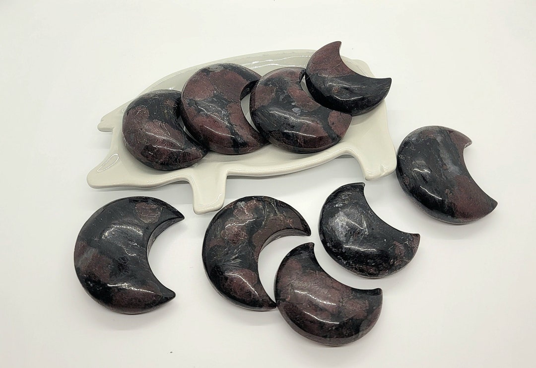 Garnet Moons Polished and THICK. You Choose - Etsy
