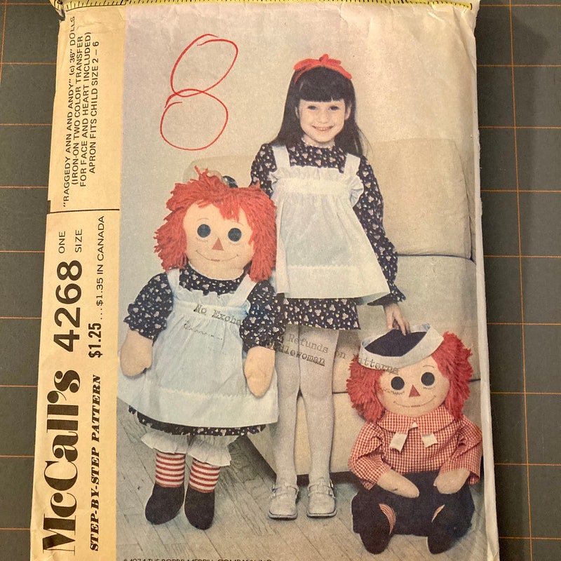 Raggedy Doll Pattern - Etsy