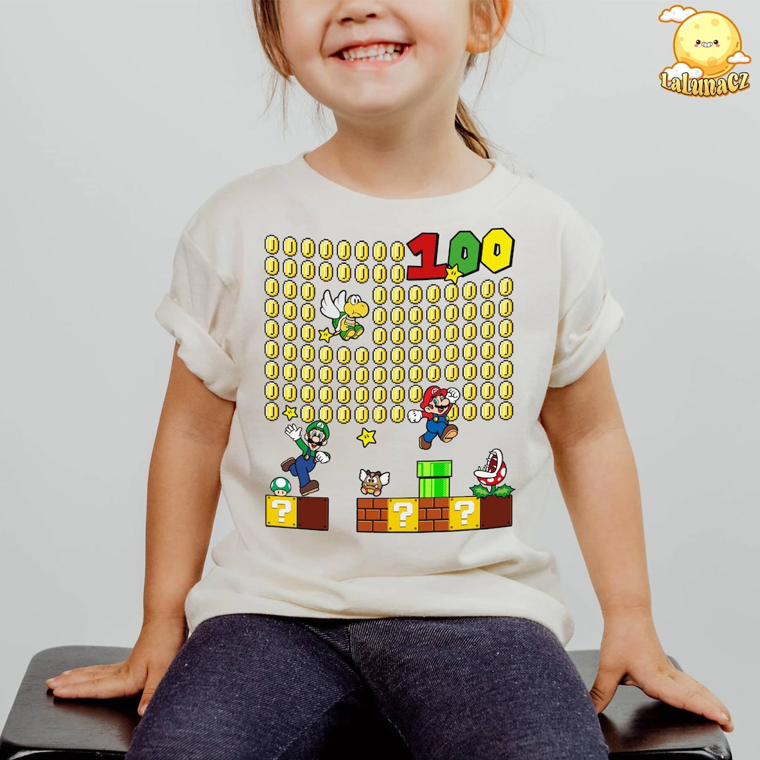 Mario 100 Days of School Png Mario Bros 100 Days of School Clipart ...