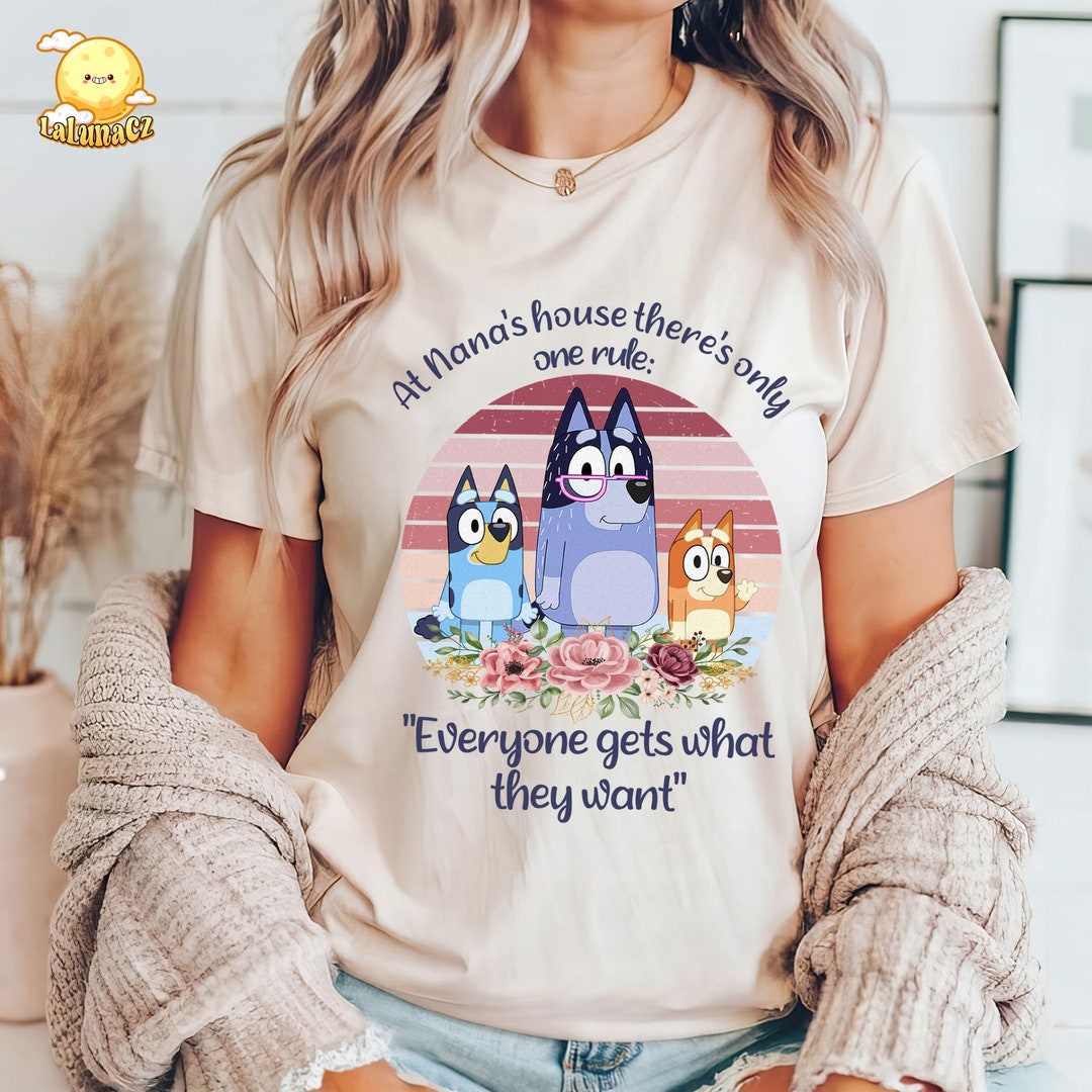 Bluey Nana Shirt, Bluey Grandma Nana Shirt, Bluey Granny, Bluey Family ...