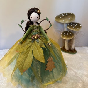 Fairy Ornament Woodland Rustic Tree Topper With Moss Details. - Etsy UK