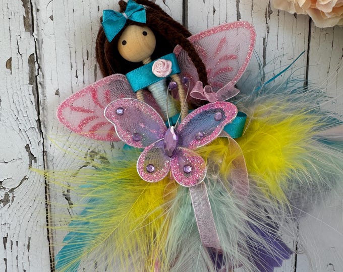 Beautiful Handmade Dreamcatcher Gift Fairy Rainbow Feathers - Etsy