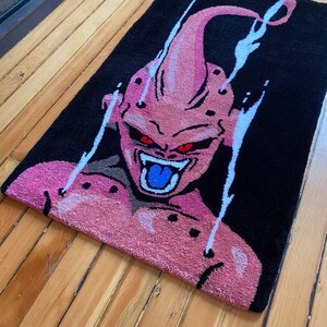 Kid Buu Rug Dragonball Tufting Vintage Handmade Cut - Etsy