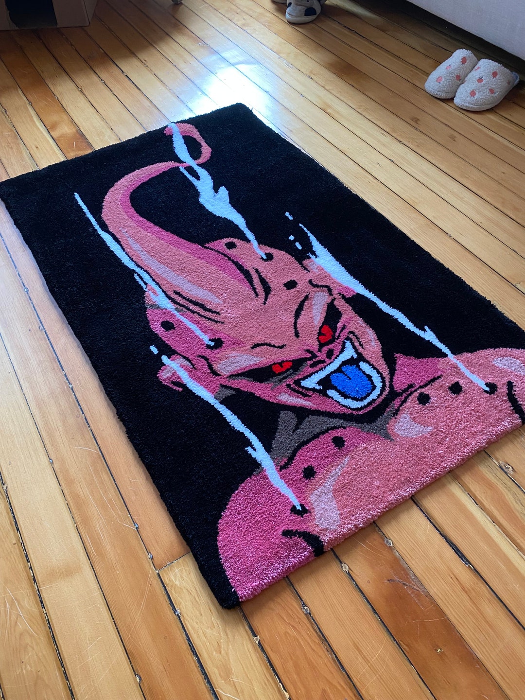 Kid Buu Rug Dragonball Tufting Vintage Handmade Cut - Etsy