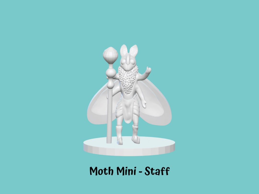 Moth Miniature Staff - Etsy