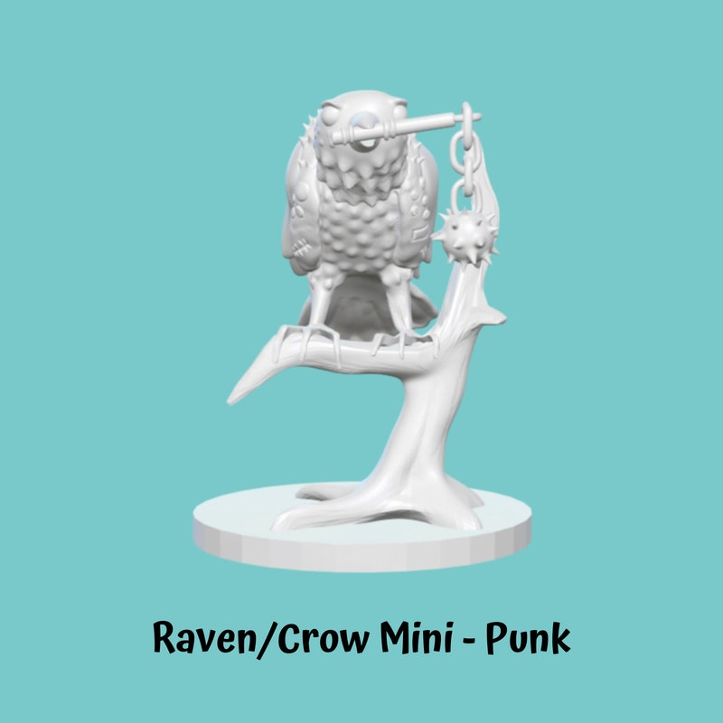 Miniature Crow - Etsy