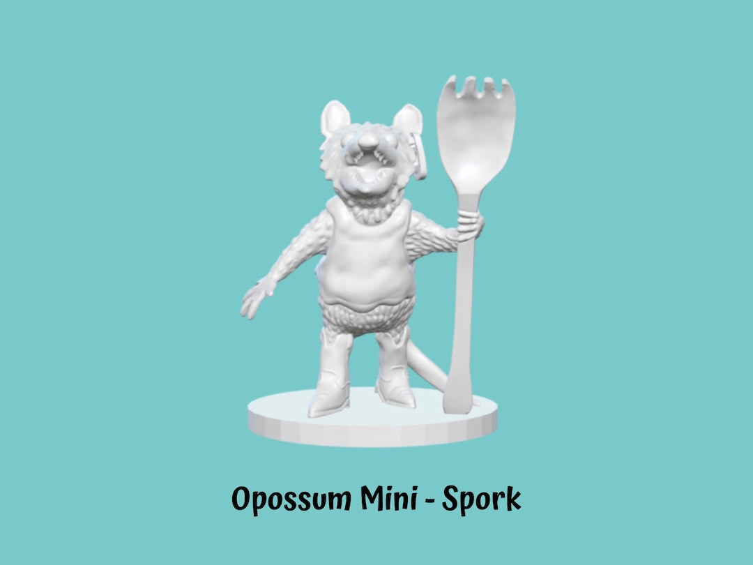 Opossum Miniature - Spork - Etsy