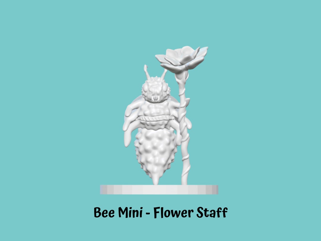 Bee Miniature - Flower Staff - Etsy