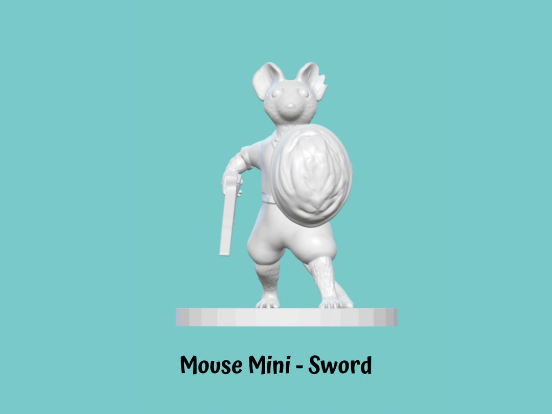 Mouse Miniature - Sword - Etsy