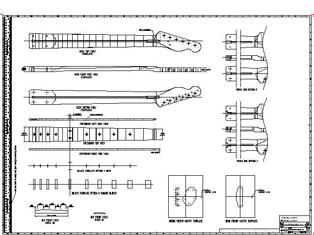 Telecaster Thinline '69 Electric Guitar PDF Plans Blueprint 07 - Etsy