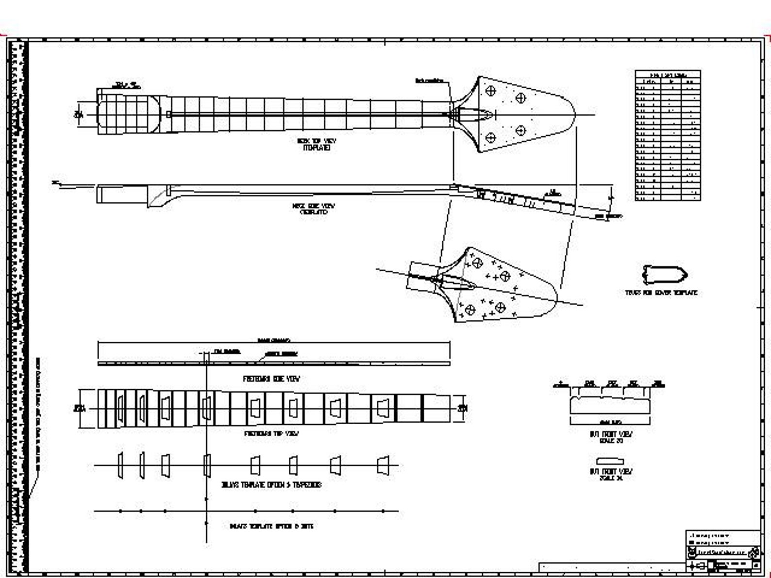 Gibson Flying V Bass (SG Pickups) - Electric Bass 02. PDF Plans ...