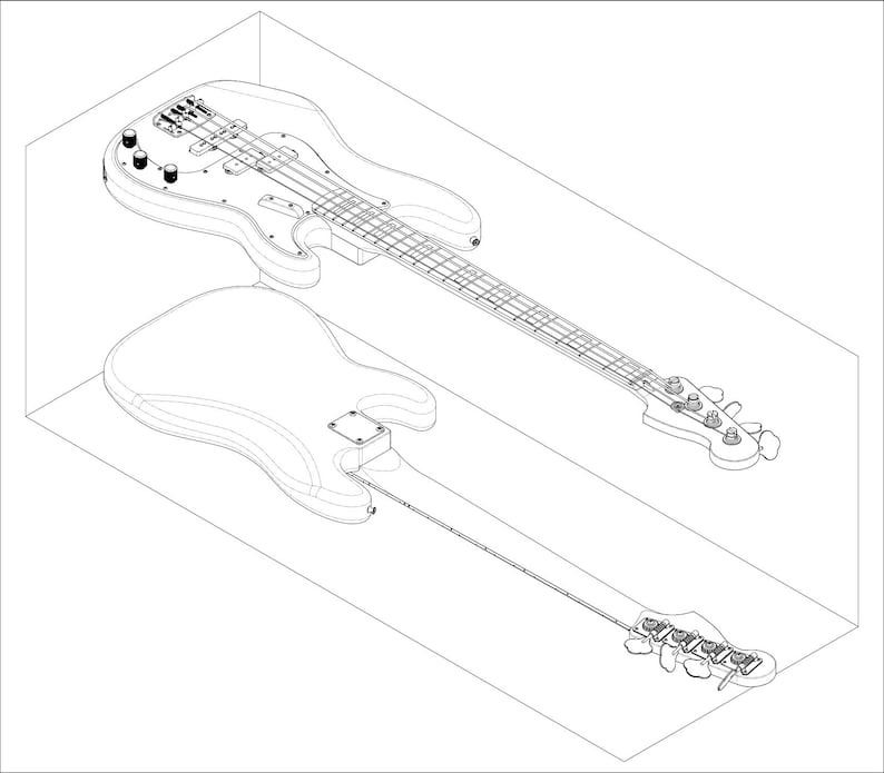 Fender Precision Bass Middle Pickup Electric Bass 02. PDF Plans ...