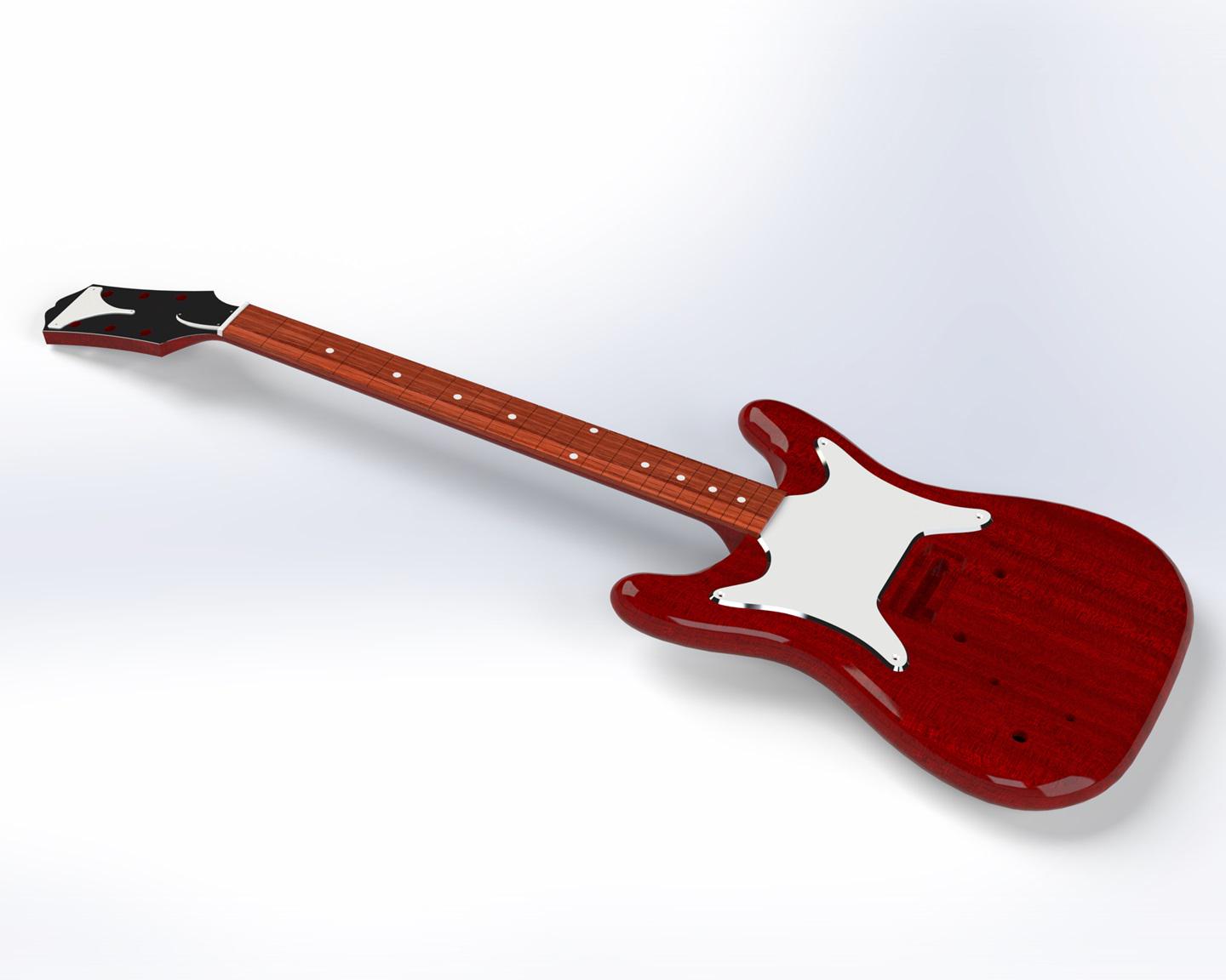 Epiphone Coronet 1961 Lefty 3D Model CAD Files - Etsy
