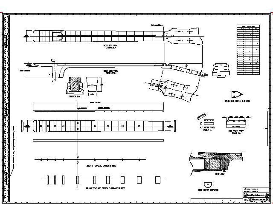 Hofner 500/1 Violin Bass PDF Plans Blueprint – Electric Bass 01 - Etsy