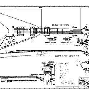 Gibson Flying V (pickup Mounting Rings) Electric Guitar 02. PDF Plans ...