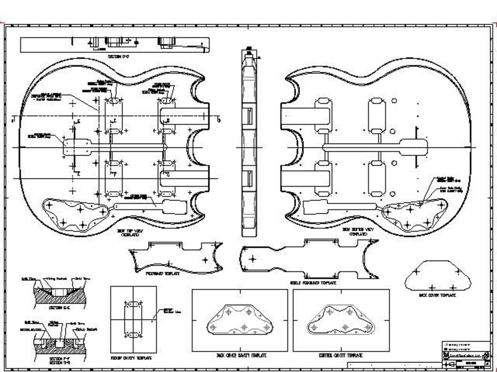 EDS-1275 (SG Double Neck) Electric Guitar 01. PDF Plans Blueprint - Etsy