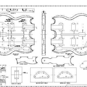 EDS-1275 (SG Double Neck) Electric Guitar 01. PDF Plans Blueprint - Etsy
