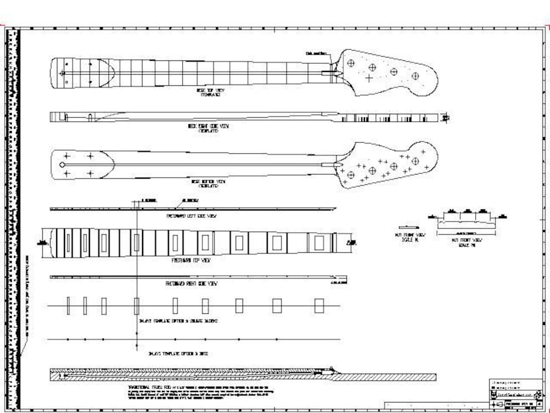 Fender Precision Bass + Middle Pickup Electric Bass 02. PDF Plans ...
