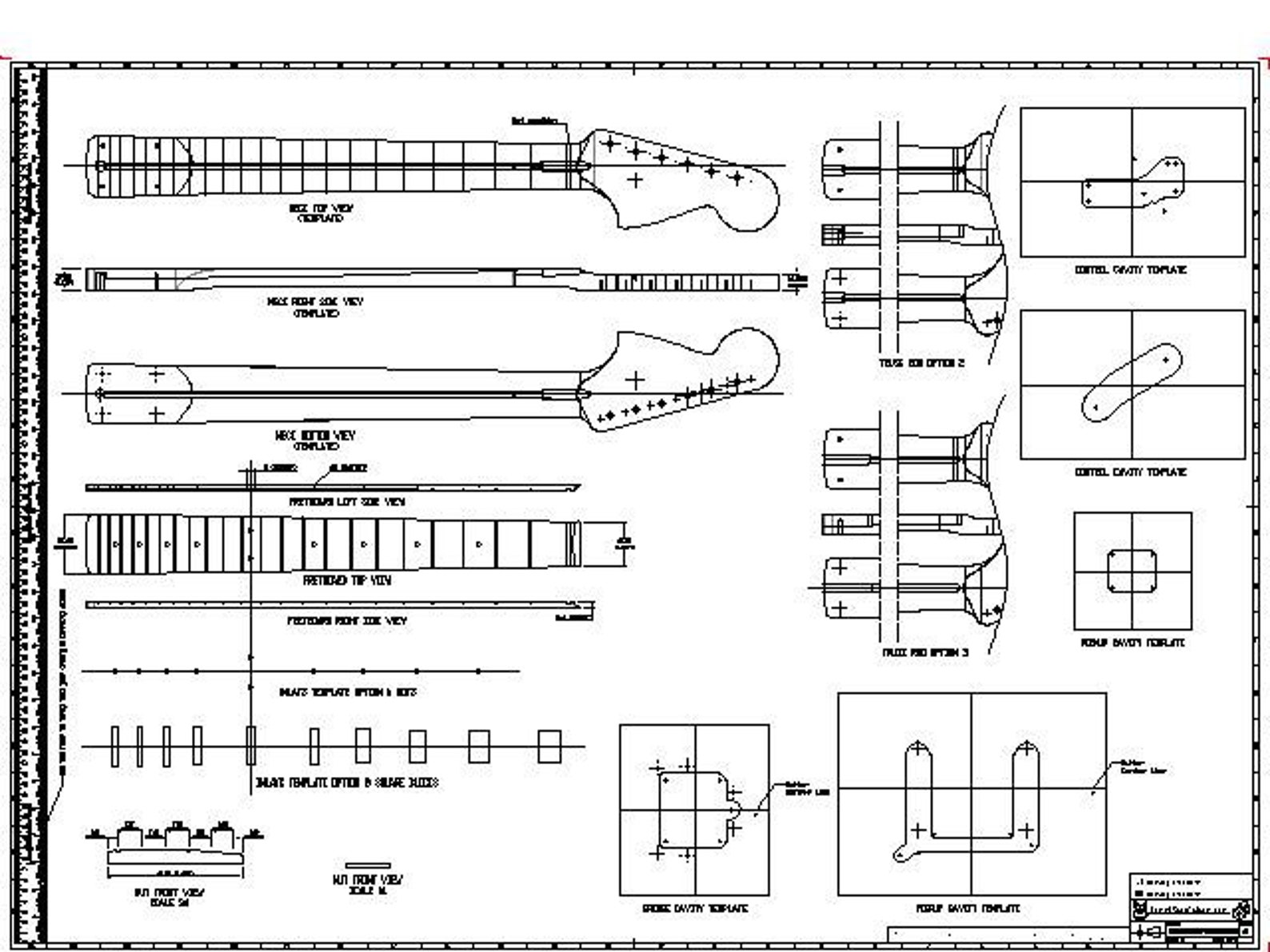 Fender Jaguar Electric Guitar 01.PDF Plans Blueprint - Etsy