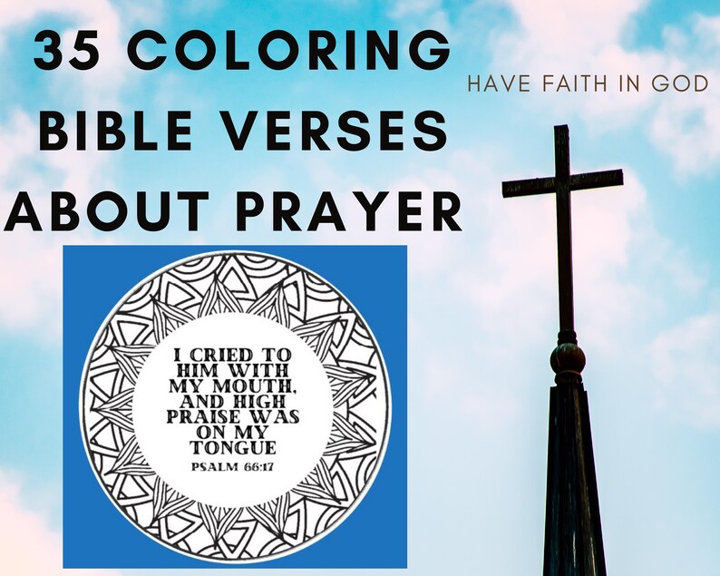 Bible Memory Verses Coloring Pages or Sheets 35 Bible Verses | Etsy