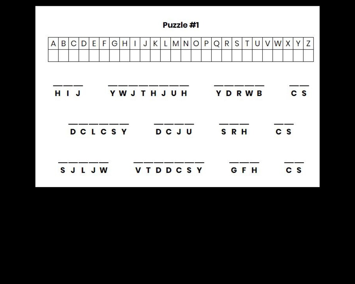 100 Printable Funny Dad Joke Cryptogram Puzzle Games With Solutions - Etsy