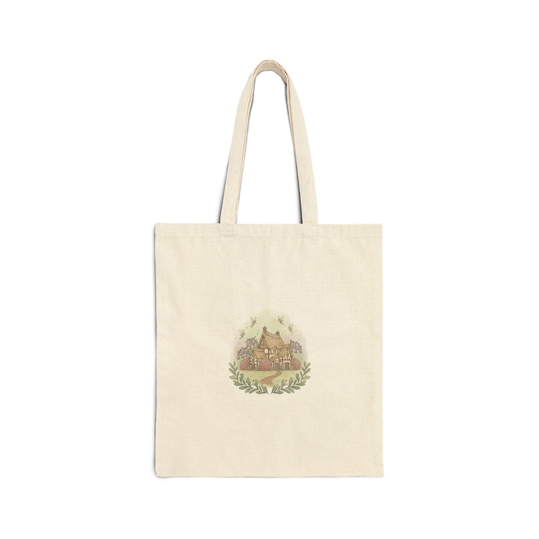 Cottagecore Homestead Illustration Tote | Mushroom Aesthetic ...