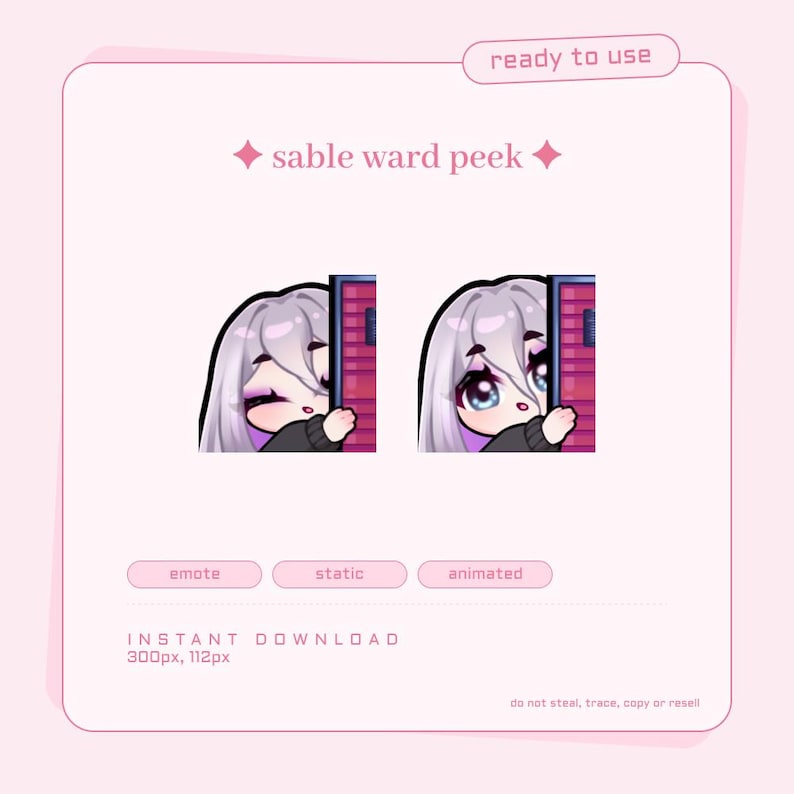 Sable Ward (dead by Daylight/dbd) PEEK | Animated and Static Emote for ...