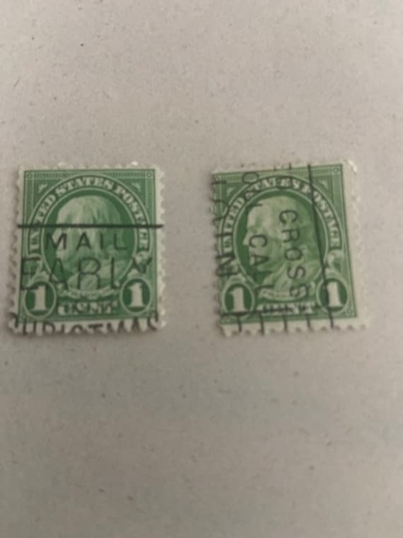 2 Stamps 1 Cent With Special Stamp Etsy 2-stamps-1-cent-with-special-stamp-etsy