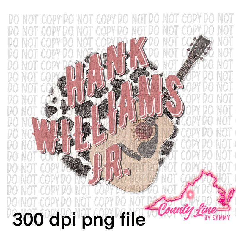 Hank Williams Jr Png Digital Download File For Sublimation Etsy