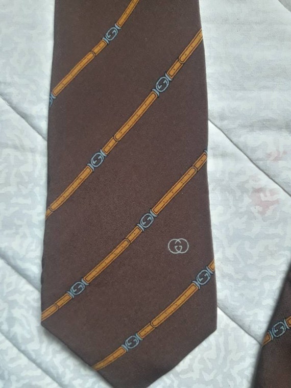 Gucci Vintage 70ss Cravate Silk - Etsy