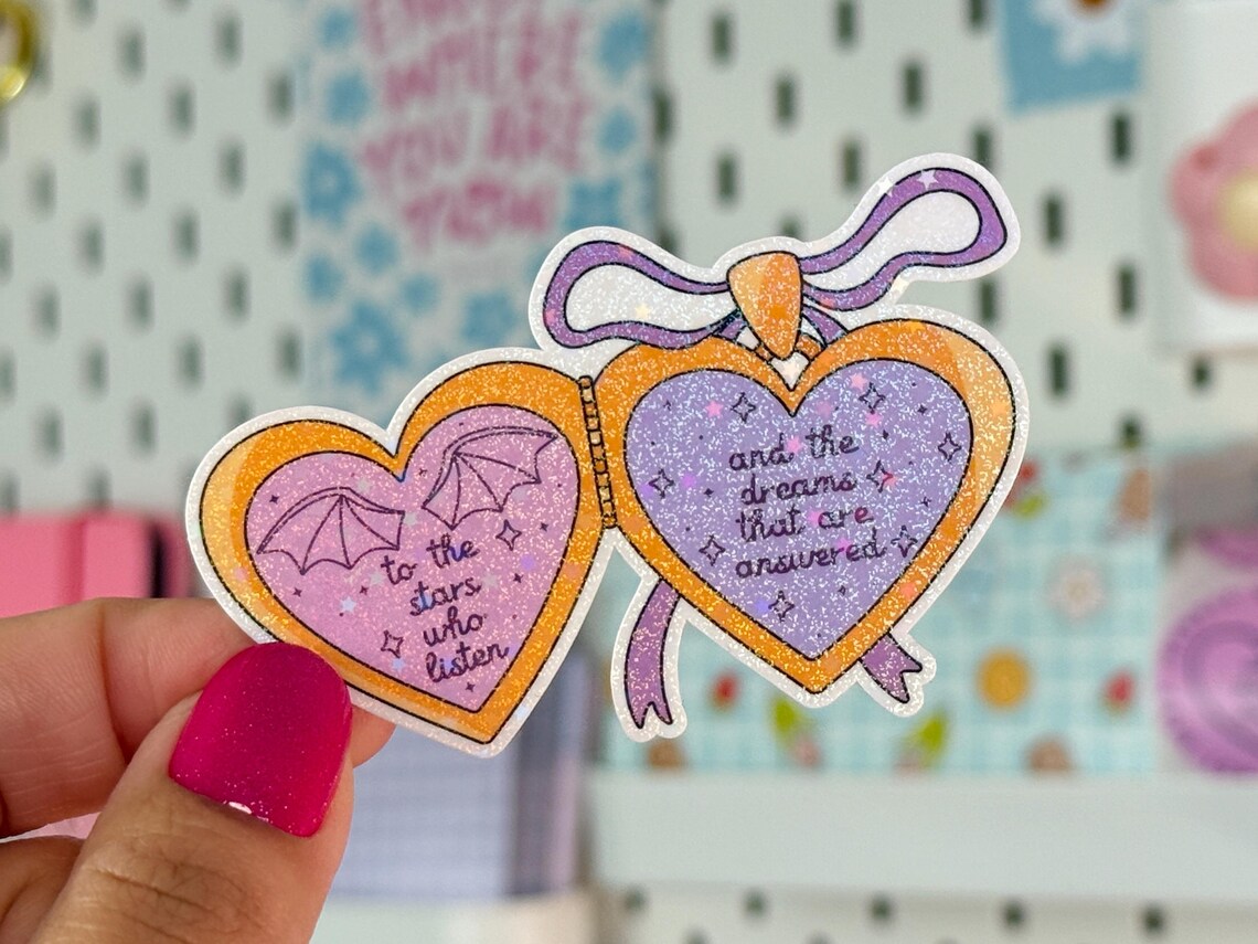 ACOTAR Inspired Locket Sticker: to the Stars Who Listen, Bookish Vinyl ...