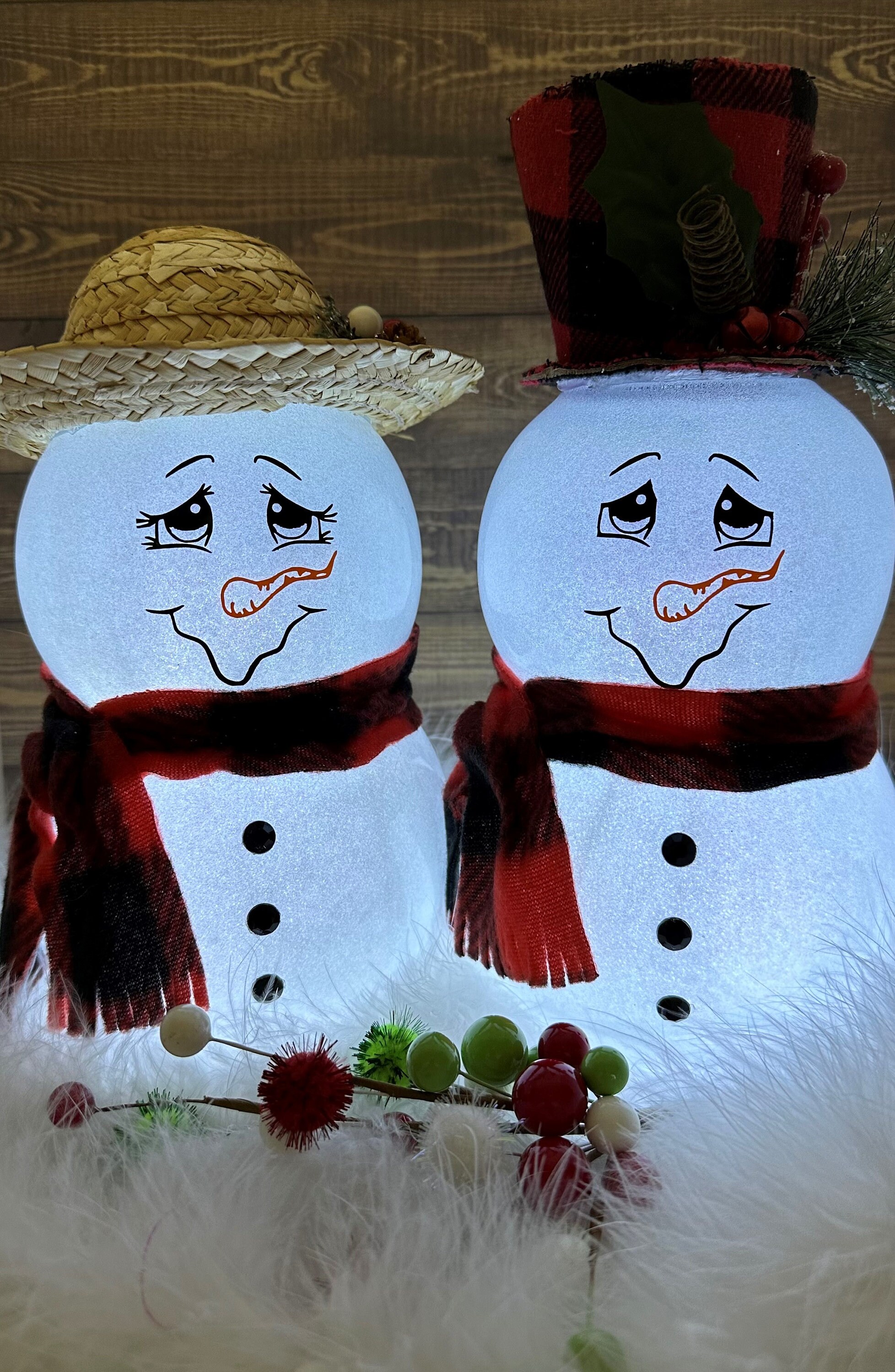 Fishbowl Snowman Figure - Etsy
