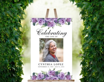 DIY Memorial Poster 18x24 Funeral Poster - Etsy