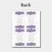 Editable Purple Flower Prayer Card Template, Memorial Prayer Cards ...
