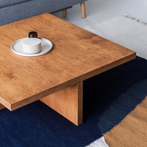 OTOTO.04 Square Coffee Table, Plywood Coffee Table, Low Coffee Table - Etsy