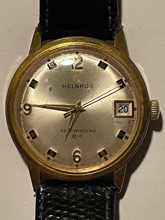 Vintage Self-Winding Helbros Day Date Watch - Gem