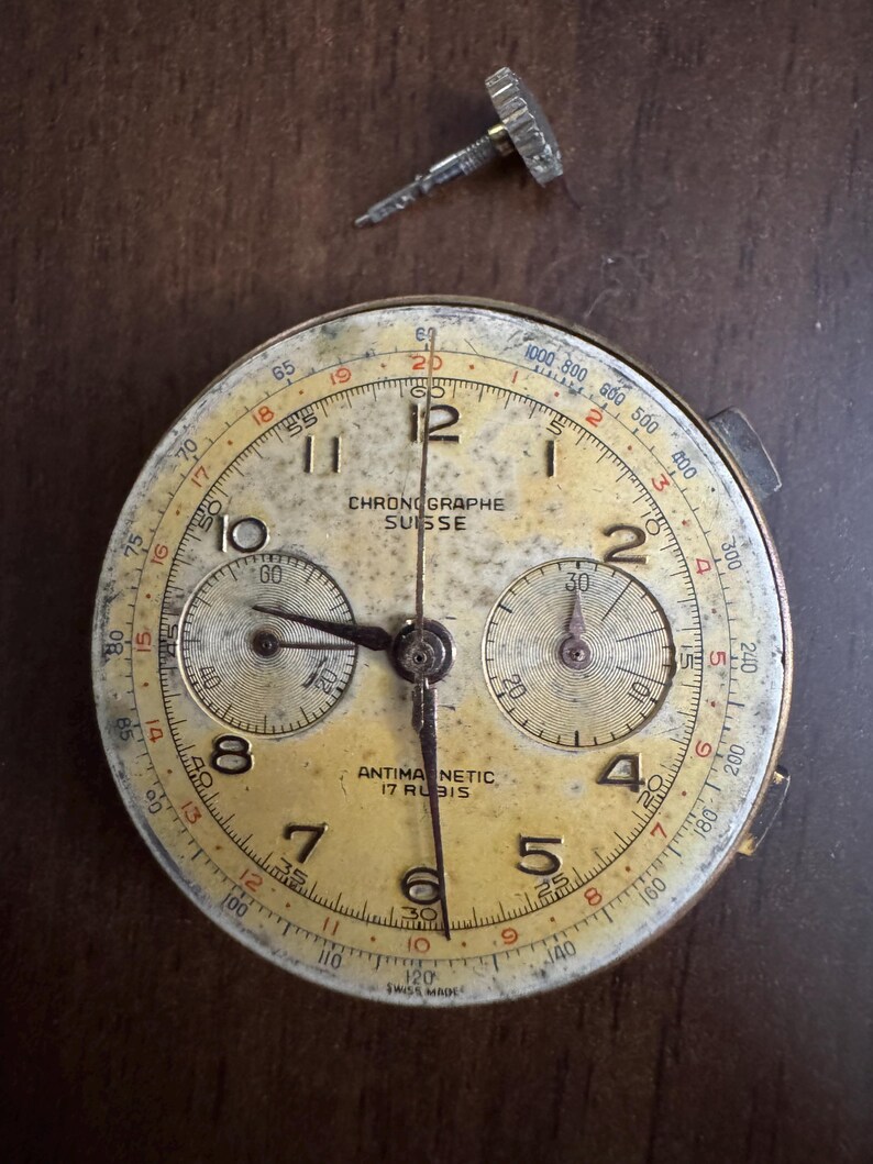 Vintage Chronograph Watch Movement - Etsy