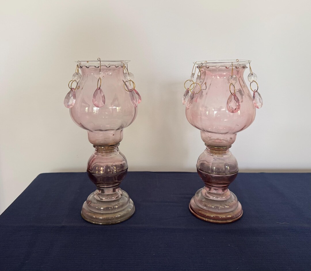 Vintage Hand Blown Fairy Lamp Set - Etsy