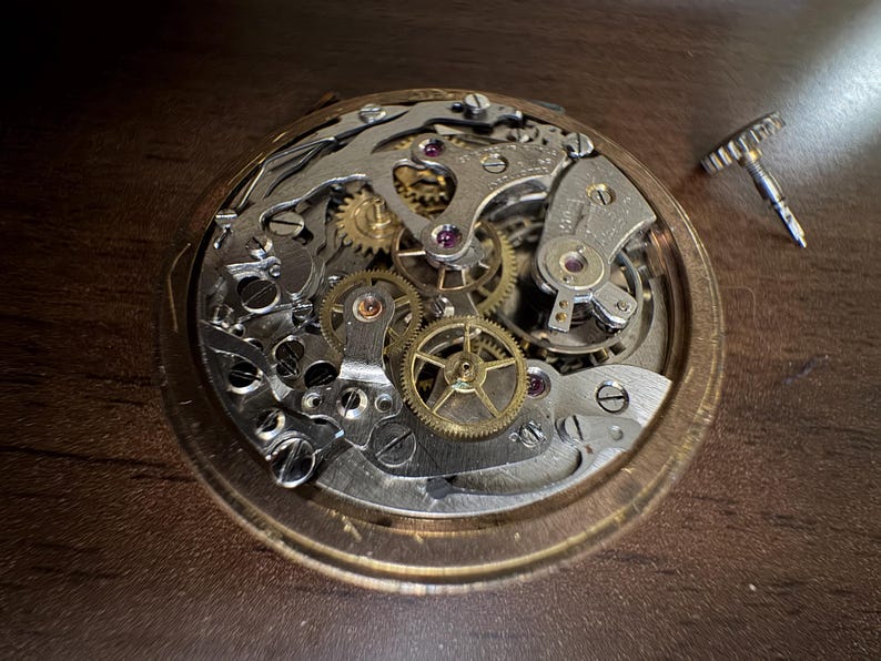 Vintage Chronograph Watch Movement - Etsy