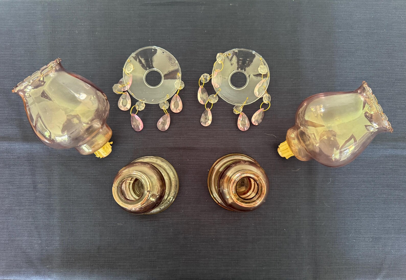 Vintage Hand Blown Fairy Lamp Set - Etsy